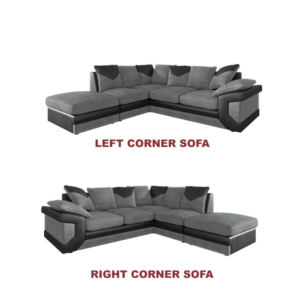 Shannon Corner - 3 and 2 Seater Sofa Set - Tender Sleep Furniture