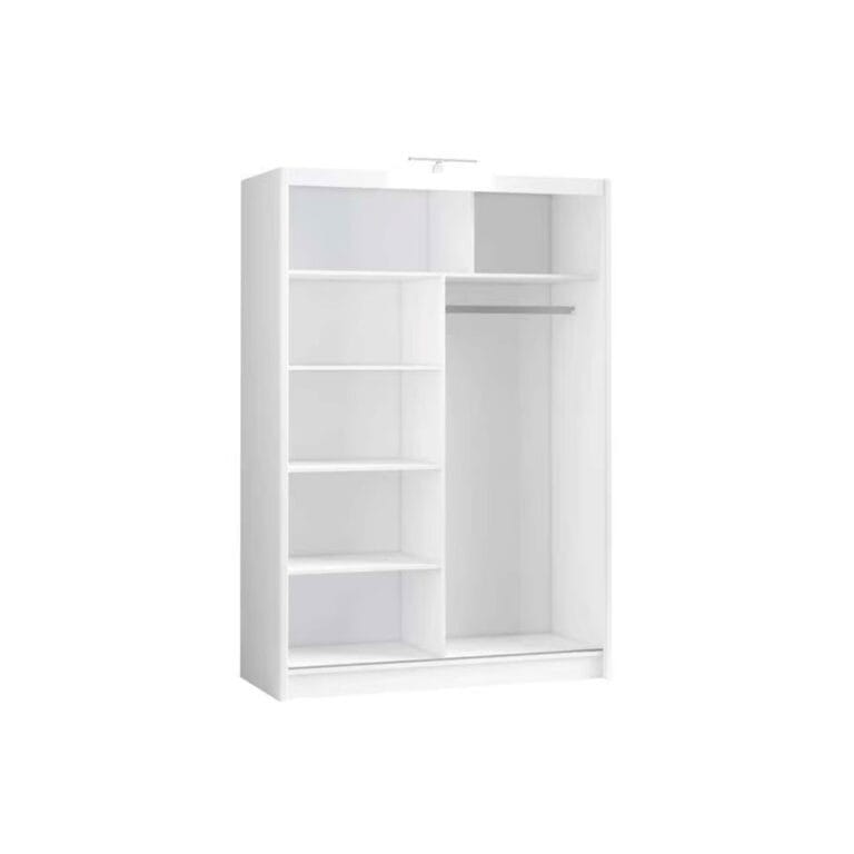 Berlin Sliding Mirror Wardrobe 150cm Wide - Tender Sleep